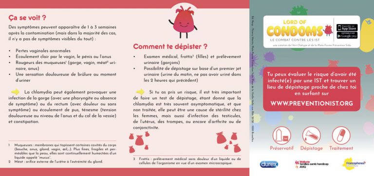 Flyers “Les IST” | Plate-Forme Prévention Sida