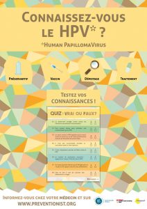 Affiche et quiz « Connaissez-vous le HPV ? » | Plate-Forme Prévention Sida